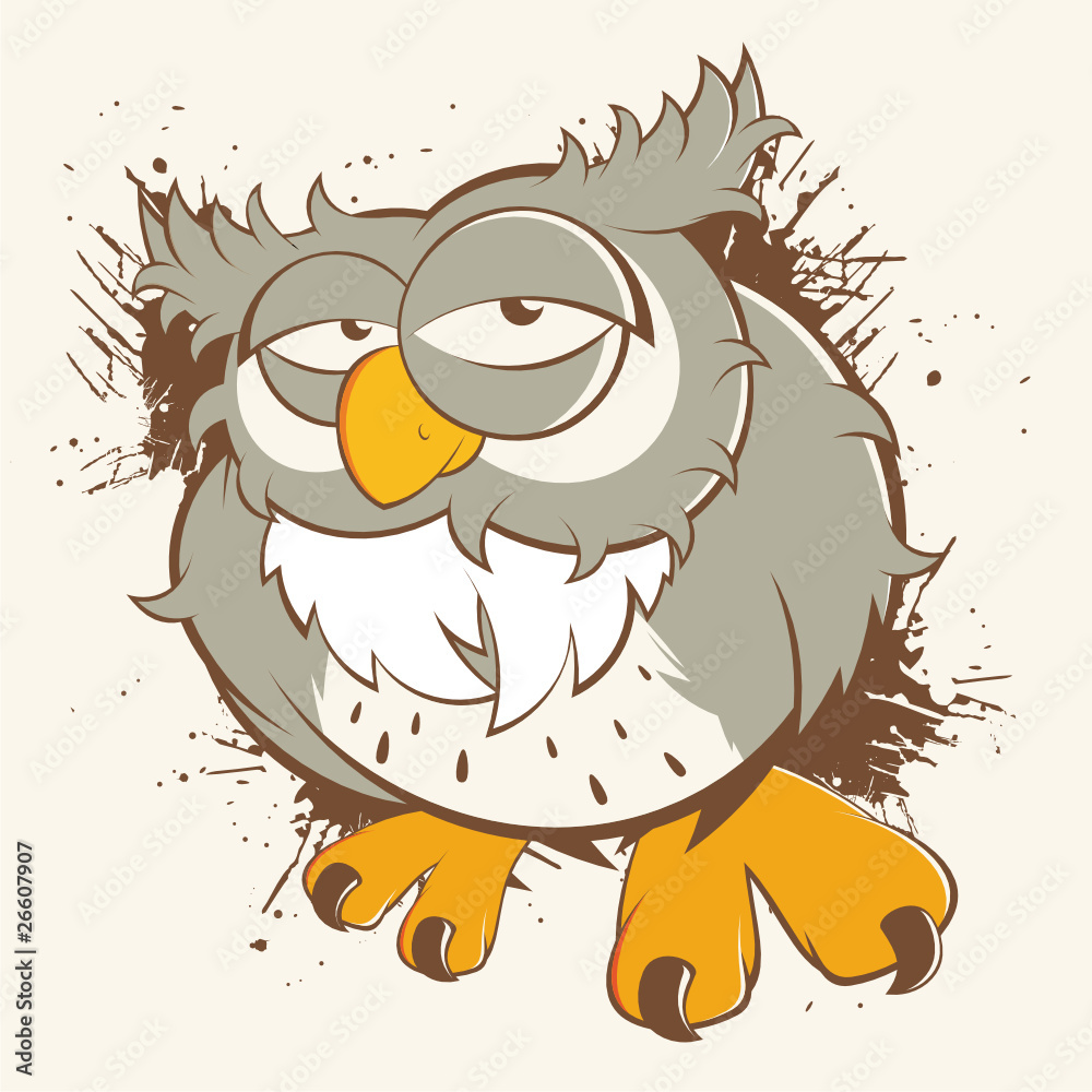 eule cartoon vogel Stock Vector | Adobe Stock