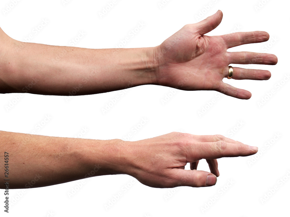 Spare hands - reaching and poking Stock Photo | Adobe Stock