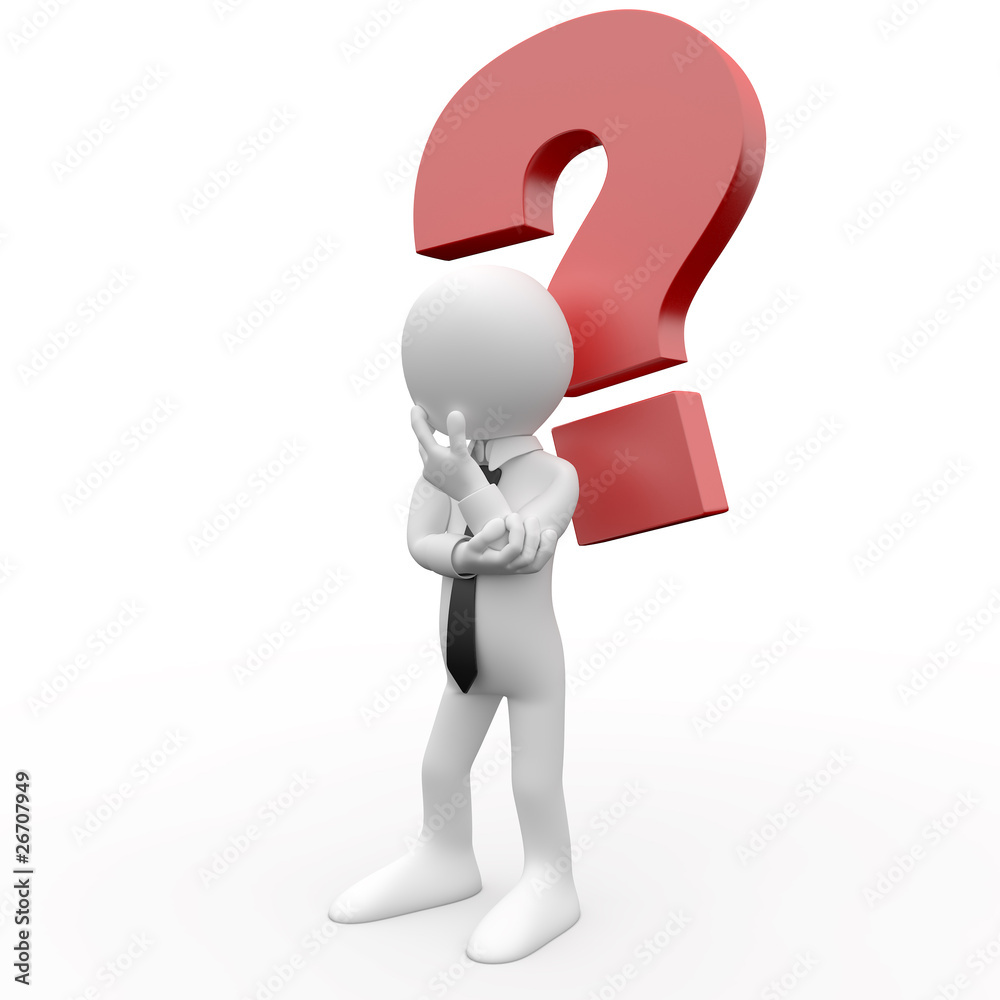 Dudando ilustración de Stock | Adobe Stock