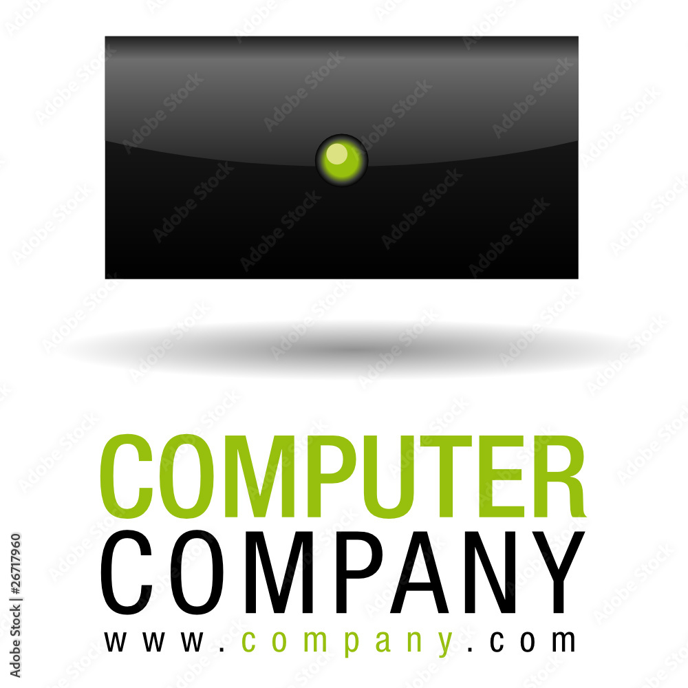 Logo Computer Company Vector Stock Vector | Adobe Stock