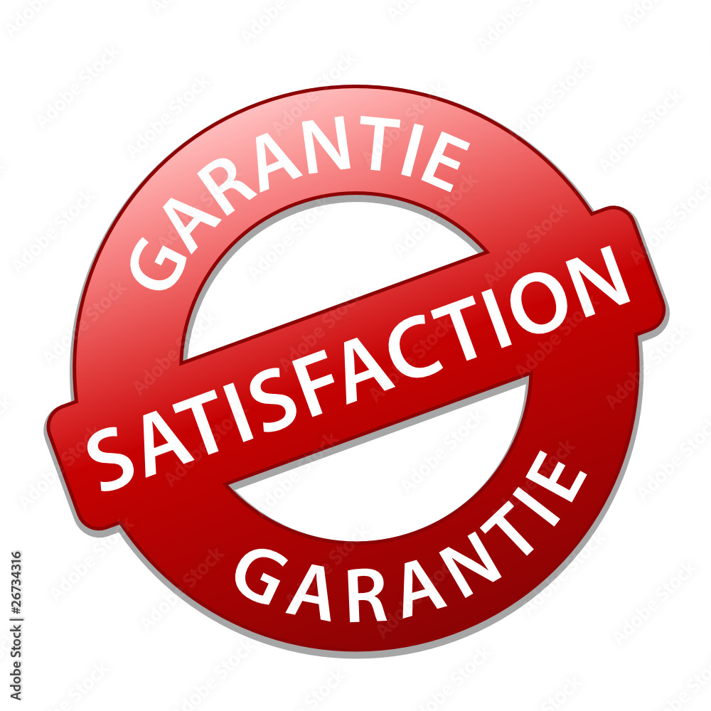 Vecteur Stock Tampon SATISFACTION GARANTIE (satisfait service clients ...