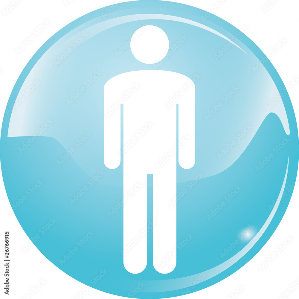 Symbole homme Stock Vector | Adobe Stock