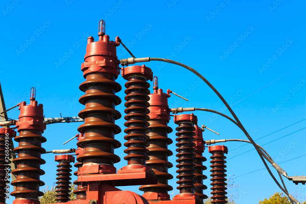 High voltage circuit breaker Stock Photo | Adobe Stock