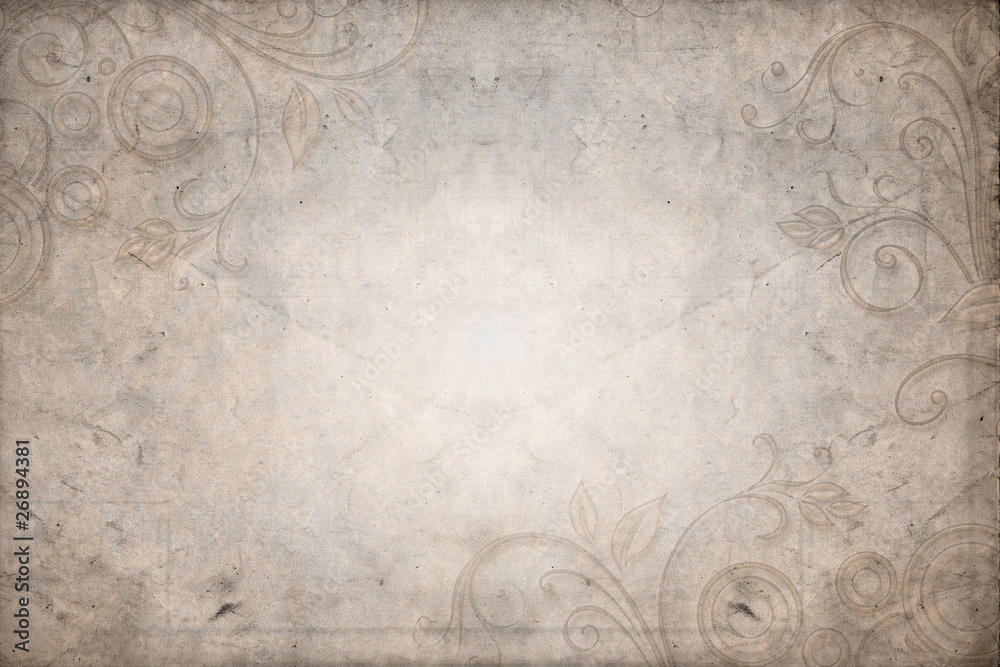 Floral Parchment Background