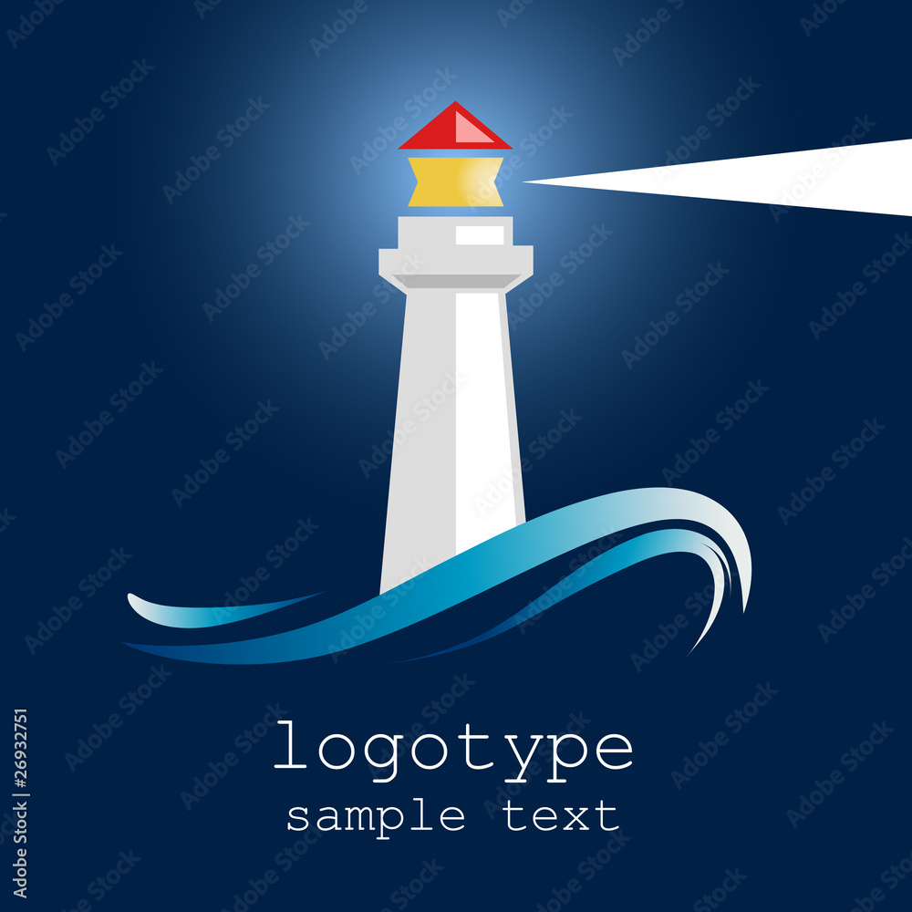 Logo lighthouse Stock Vector | Adobe Stock