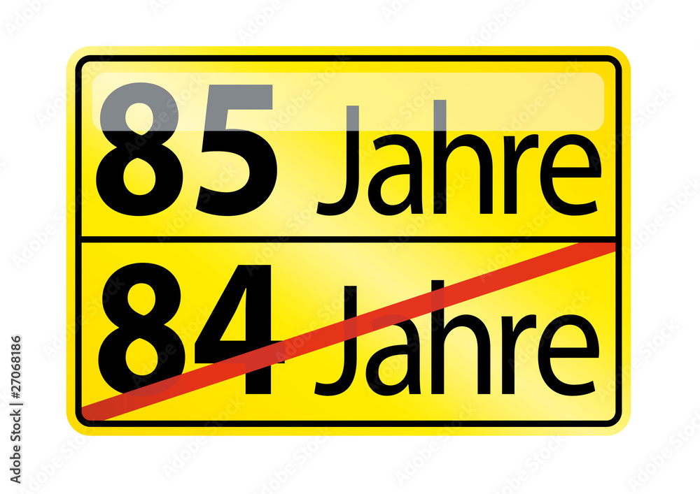 Geburtstag 85 Jahre Stock-Illustration | Adobe Stock