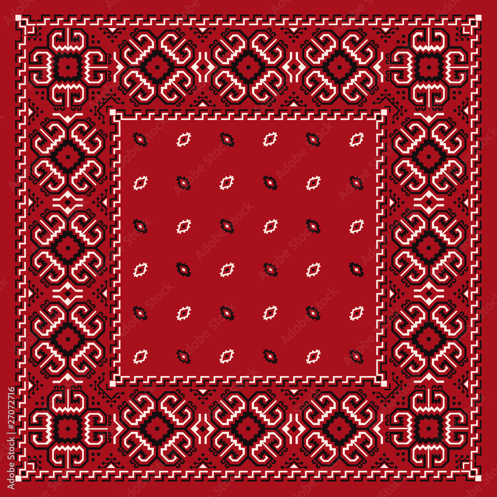 Red Bandana Stock Vector | Adobe Stock