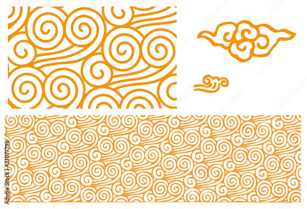 Chinese cloud motif Stock Vector | Adobe Stock