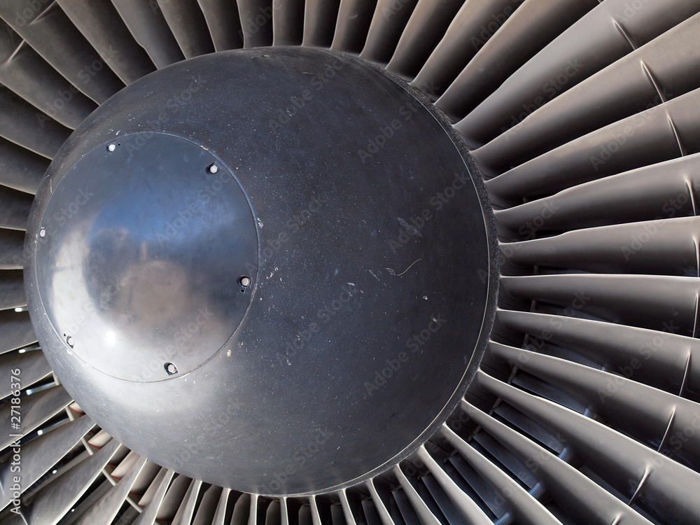 Jet engine fan Stock Photo | Adobe Stock