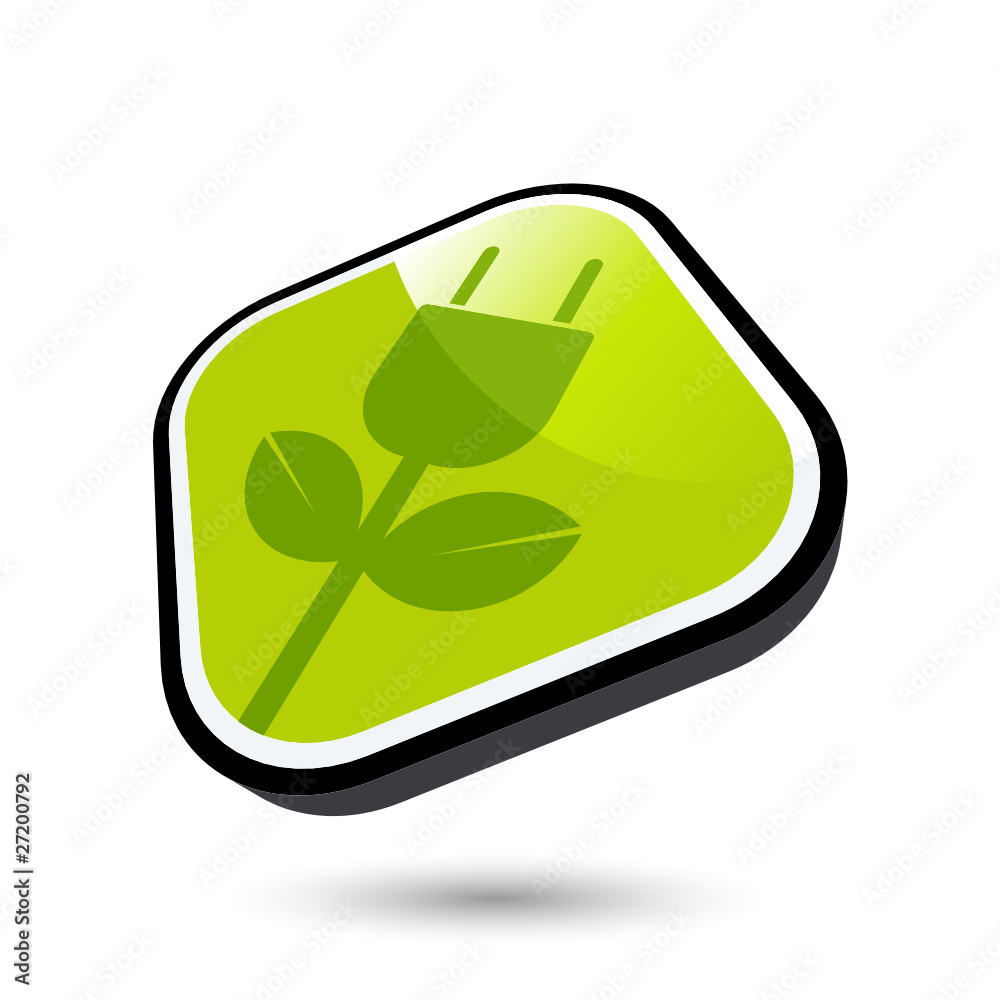 strom ökostrom symbol zeichen icon Stock-Vektorgrafik | Adobe Stock