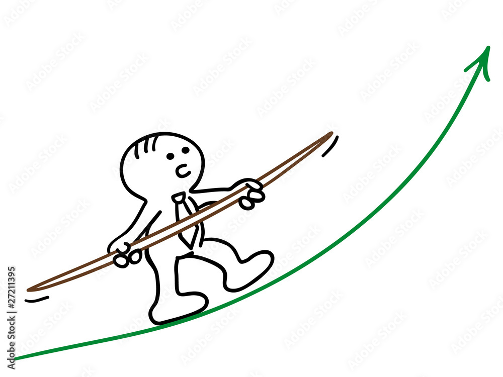 figur karriere aufstieg Stock-Vektorgrafik | Adobe Stock