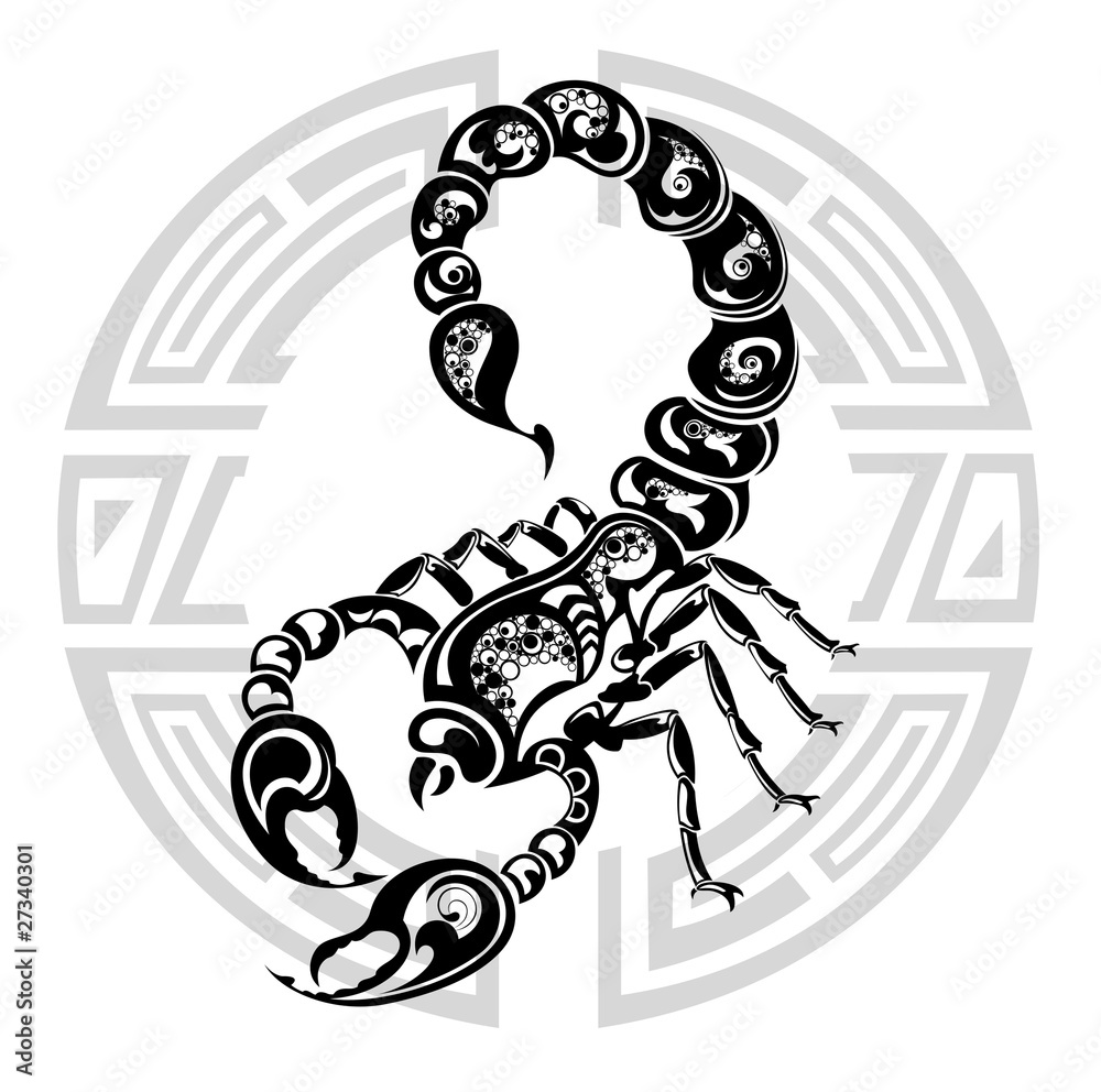Zodiac signs - Scorpio vector de Stock | Adobe Stock