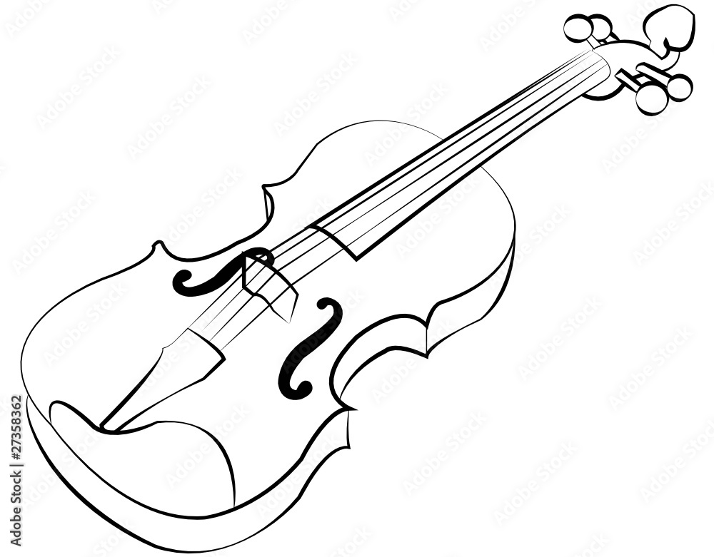 Geige Stock-Vektorgrafik | Adobe Stock