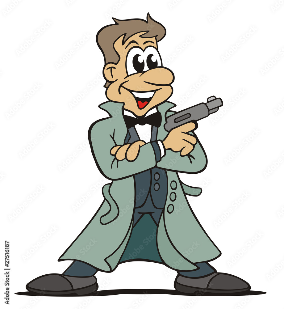 Secret Agent Stock-Illustration | Adobe Stock