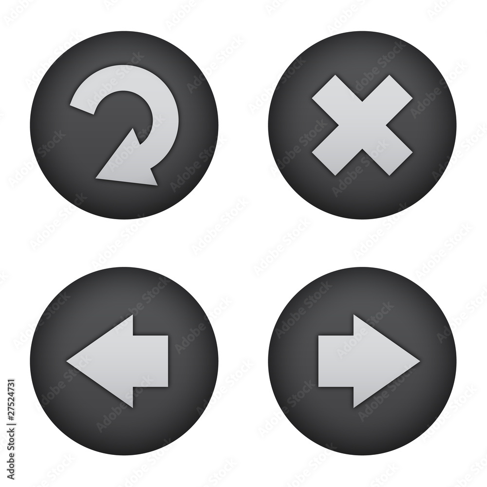 Browser Button Icons Stock Illustration | Adobe Stock