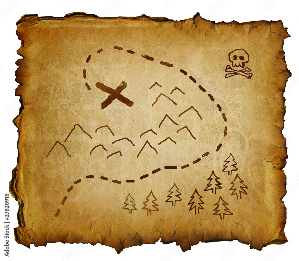 treasure map Stock Illustration | Adobe Stock