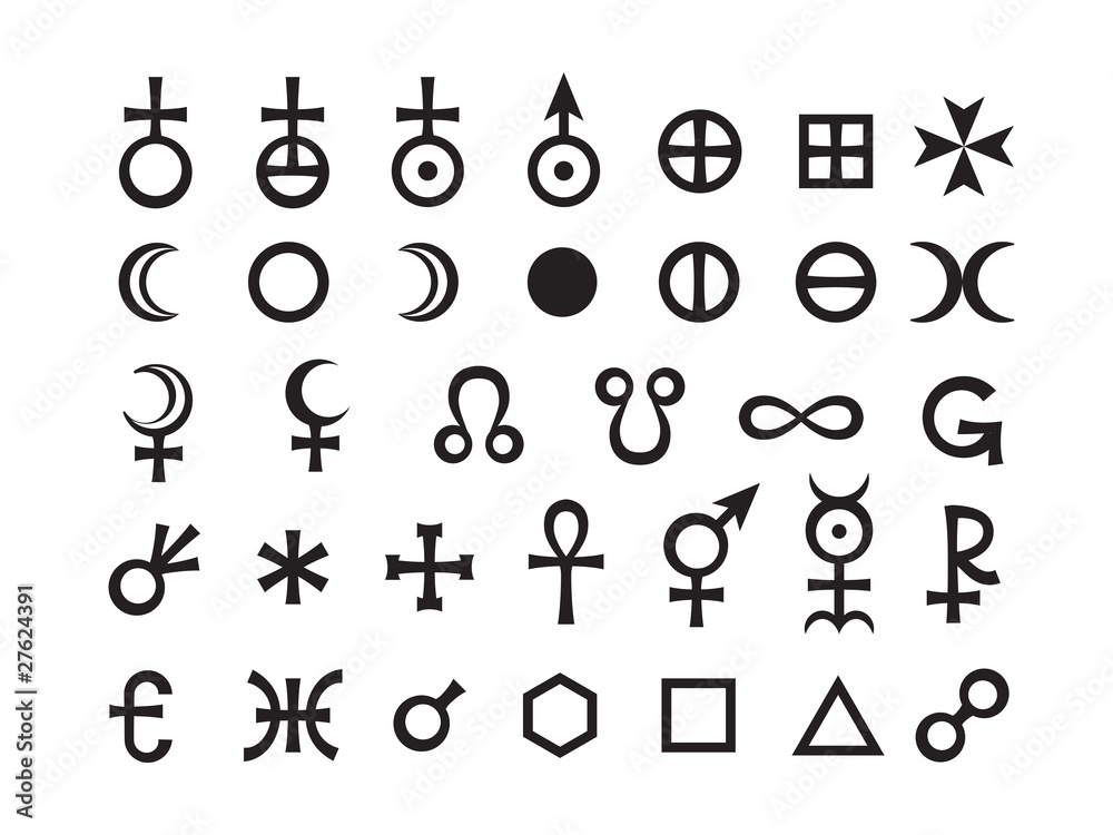 Basic Signs, Fundamental Elements and Mathematical Symbols (Mystique ...