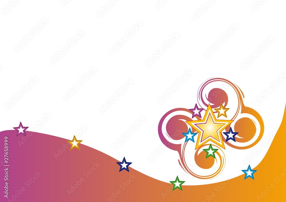 sfondo stelline colorate Stock Vector | Adobe Stock