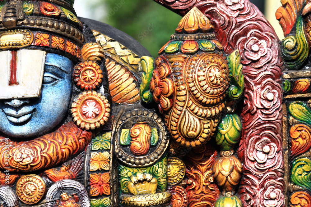Hindu God Sri Venkateswara Stock Photo | Adobe Stock