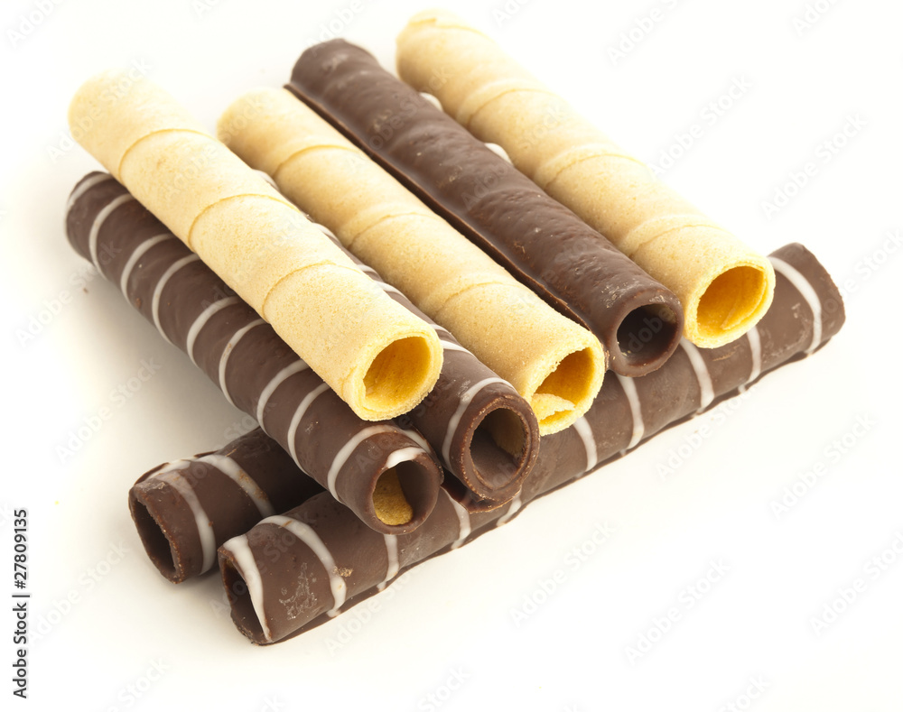 chocolate tubes Stock Photo | Adobe Stock