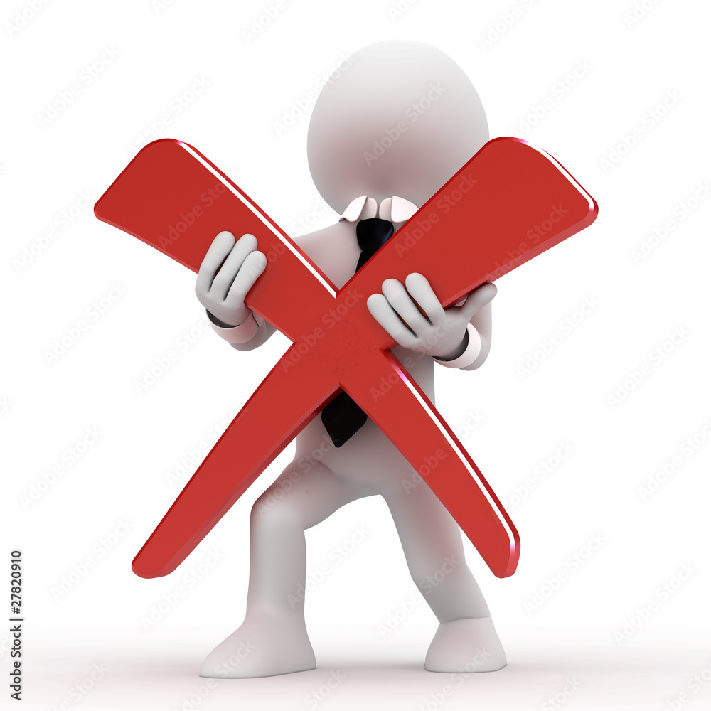 3D human with a cross Stock Illustration | Adobe Stock