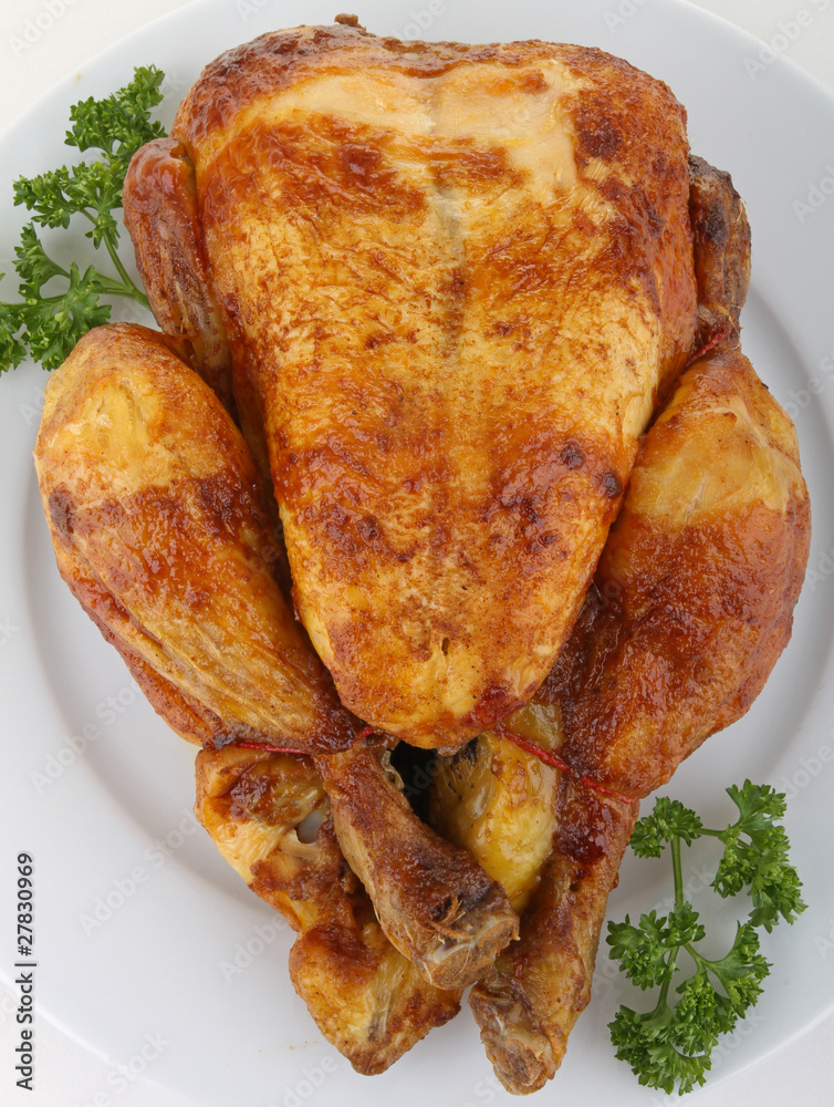 poulet rôti Stock Photo | Adobe Stock