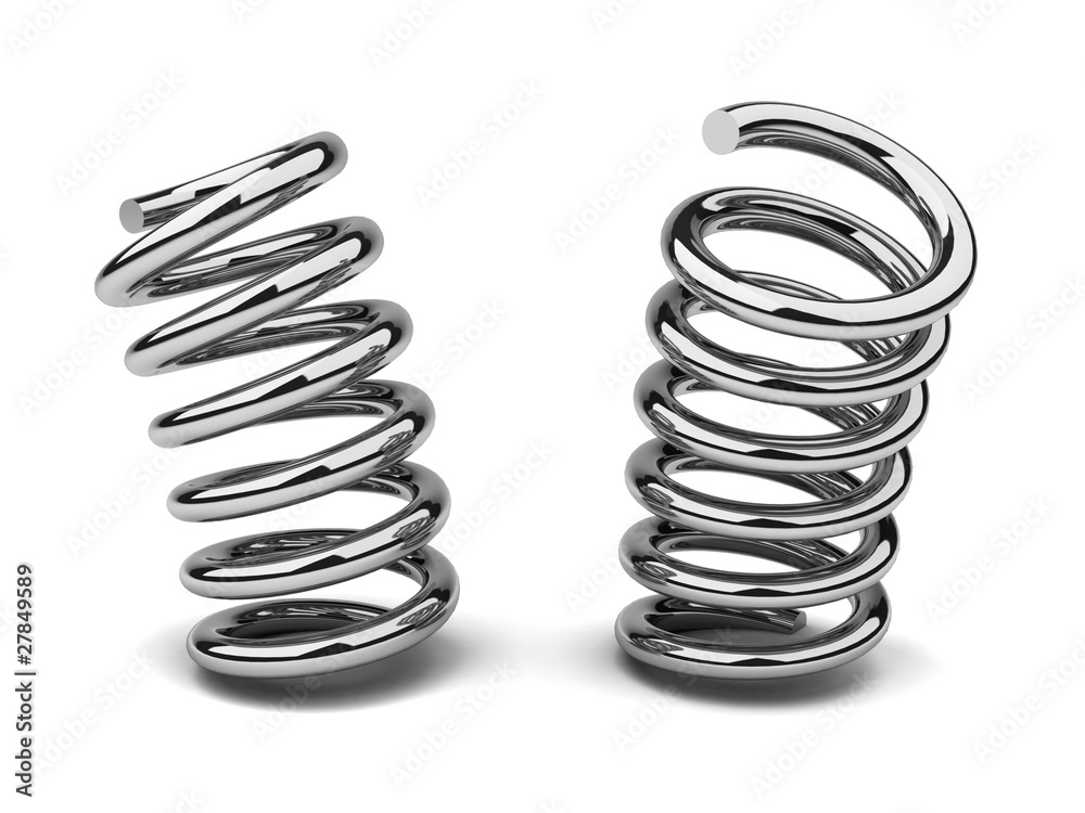 Bended spring Stock Illustration | Adobe Stock
