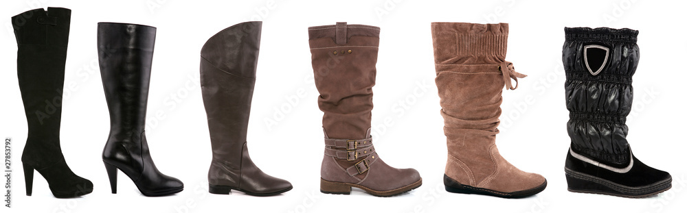 Collection of various types of female boots Stock Photo | Adobe Stock