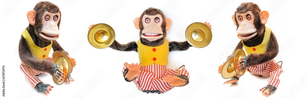 Monkey with Cymbals Stock Photo | Adobe Stock