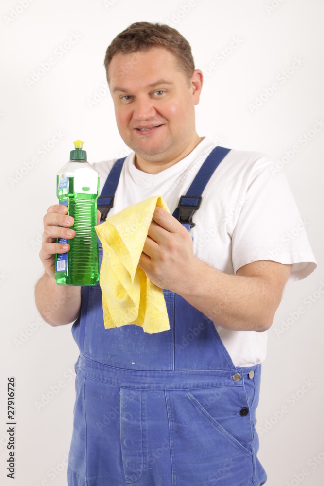 Der Putzmann Stock-Foto | Adobe Stock