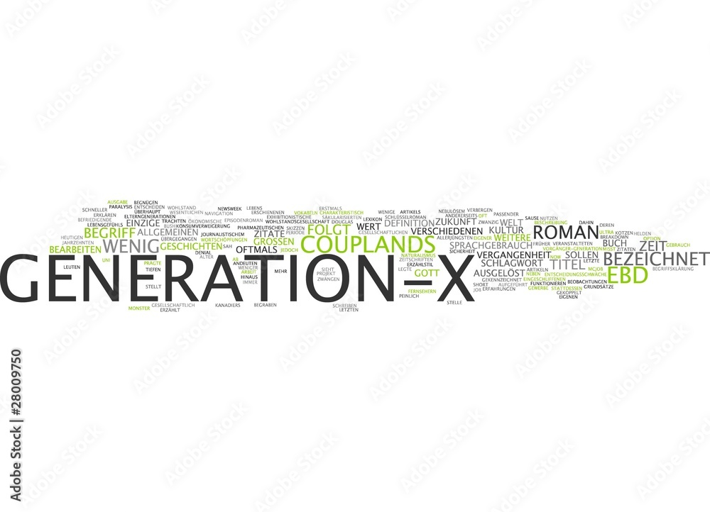 Generation X / Generation-X Stock Illustration | Adobe Stock