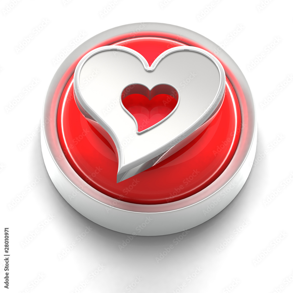 Button Icon: Heart Stock Illustration | Adobe Stock