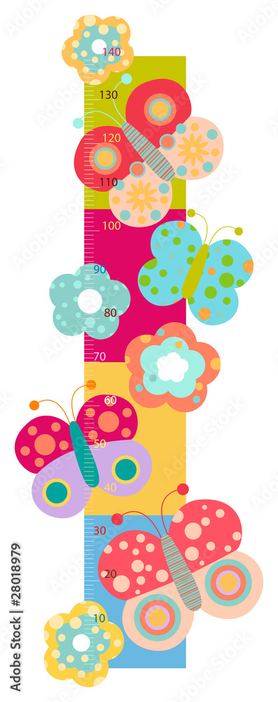 height chart for kids Stock Illustration | Adobe Stock