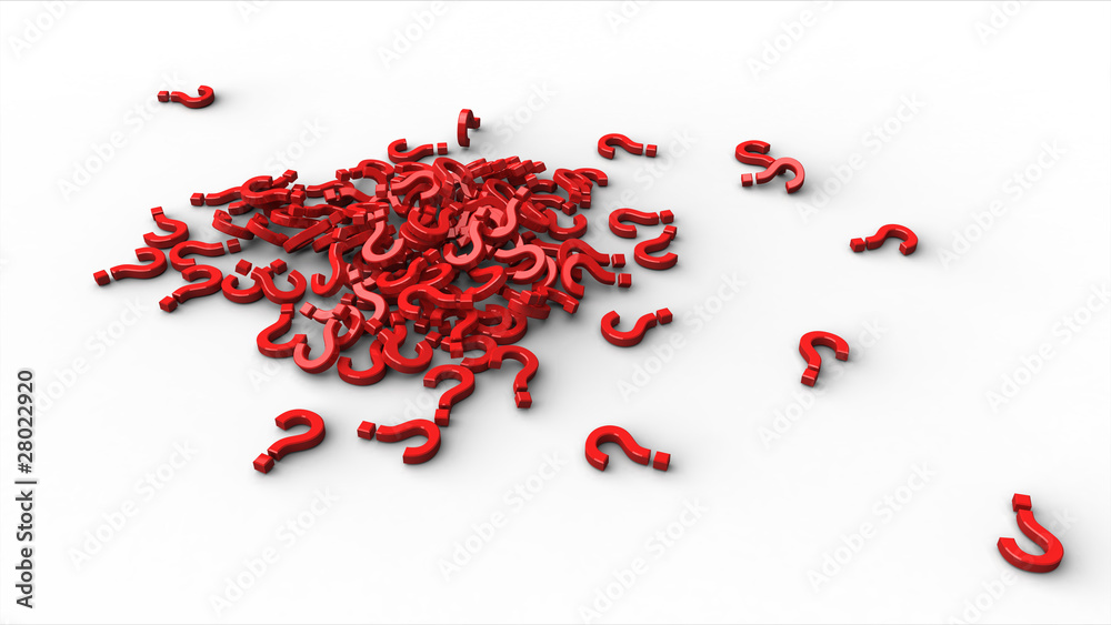 Pile of red question marks Stock Illustration | Adobe Stock