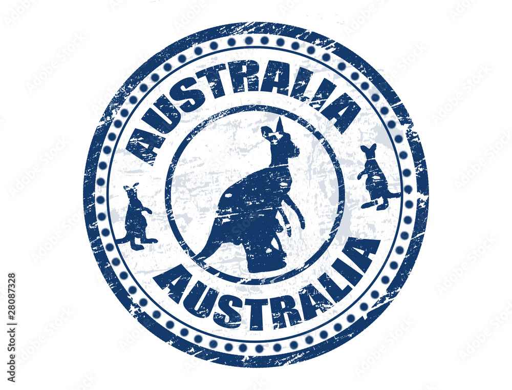 Australia stamp Stock Vector | Adobe Stock