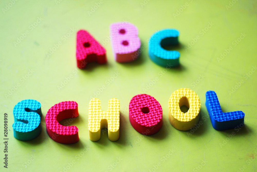 ABC School focus down foto de Stock | Adobe Stock