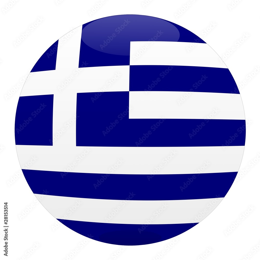 boule grèce greece ball drapeau flag Stock Illustration | Adobe Stock
