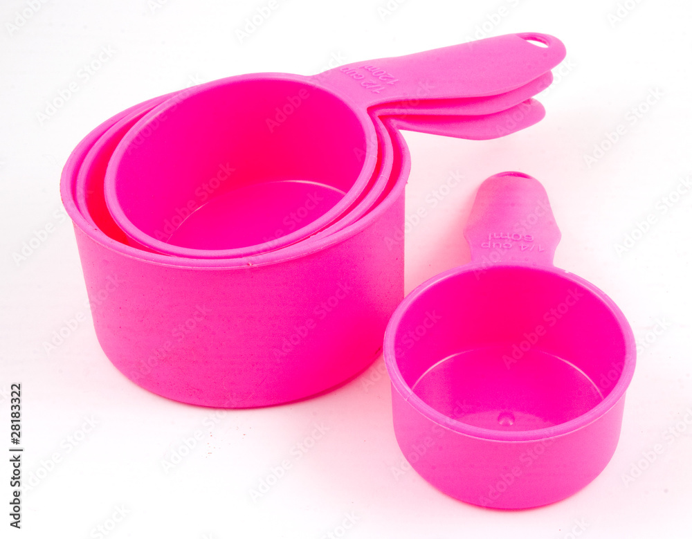 pink measuring cups Stock Photo | Adobe Stock