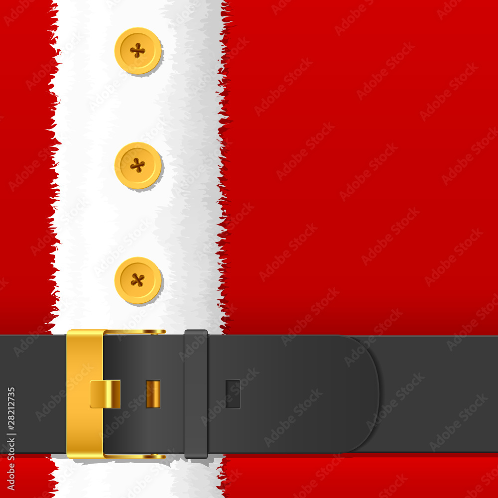 Santa Belt Vector