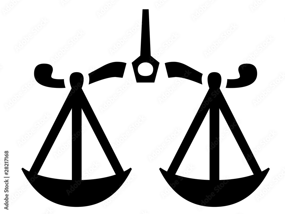 Waage - Recht Stock-Vektorgrafik | Adobe Stock