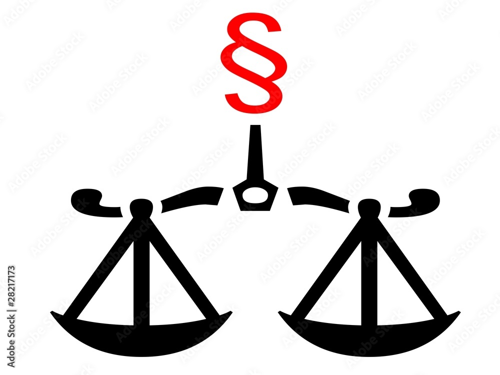 Waage - Recht - Paragraph Stock-Vektorgrafik | Adobe Stock