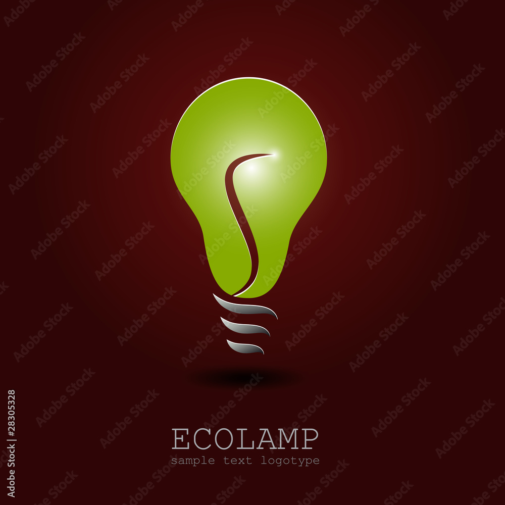 Logo energy efficient light bulb (vector ) Stock Vector | Adobe Stock