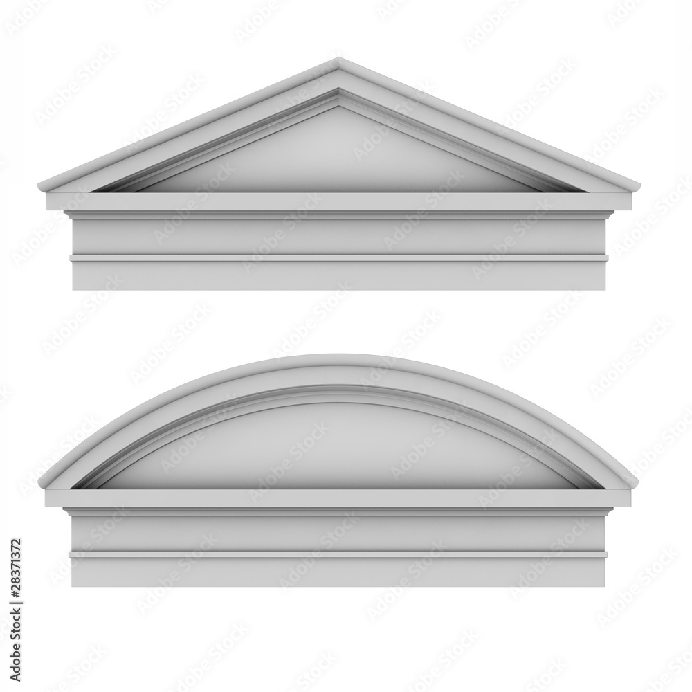 Poster 3d classic architecture Roman Tuscan pediments – Wall Art ...