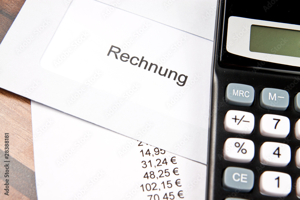 Rechnung Brief Stock-Foto | Adobe Stock