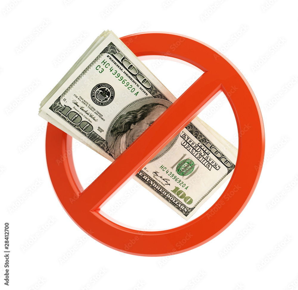 no dollar sign Stock Illustration | Adobe Stock