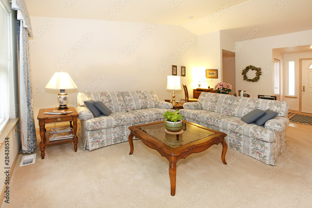 Living room in a grandma house Stock Photo | Adobe Stock