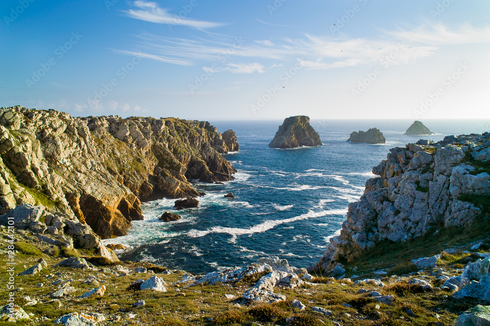 les tas de pois a camaret crozon en bretagne Stock-Foto | Adobe Stock