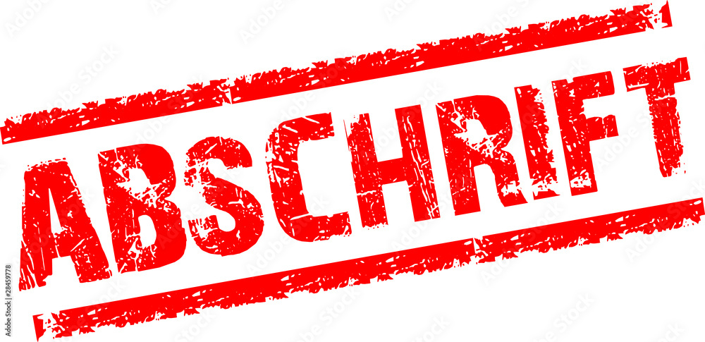 Stempel_Abschrift Stock Vector | Adobe Stock