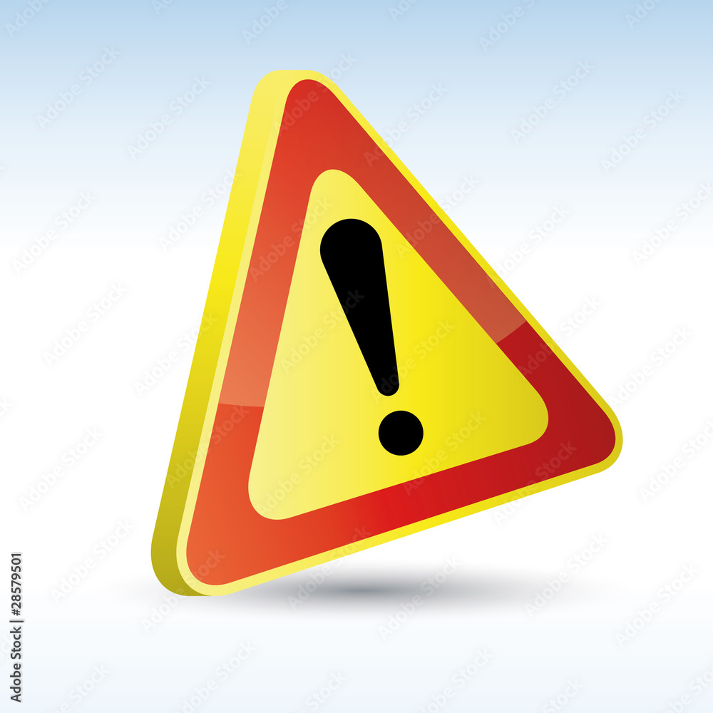 travaux panneau attention Stock Vector | Adobe Stock