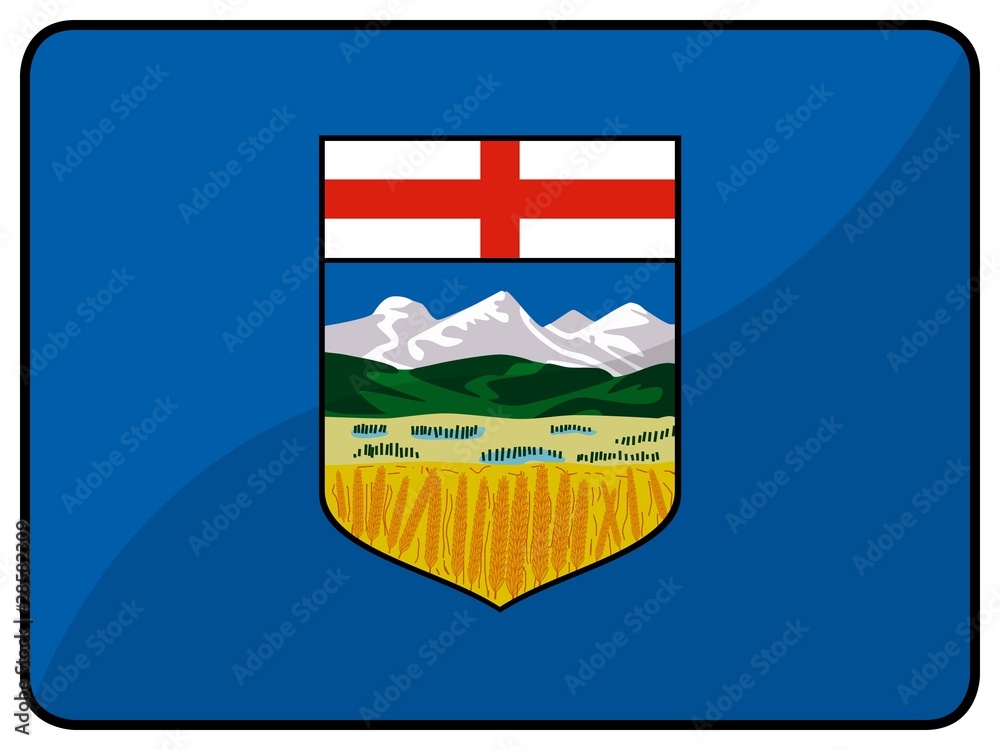 drapeau alberta flag Stock Illustration | Adobe Stock